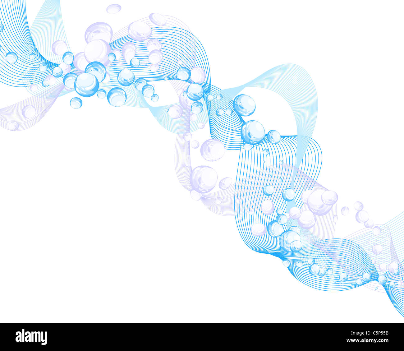Abstract water vector background with bubbles of air Stock Photo - Alamy