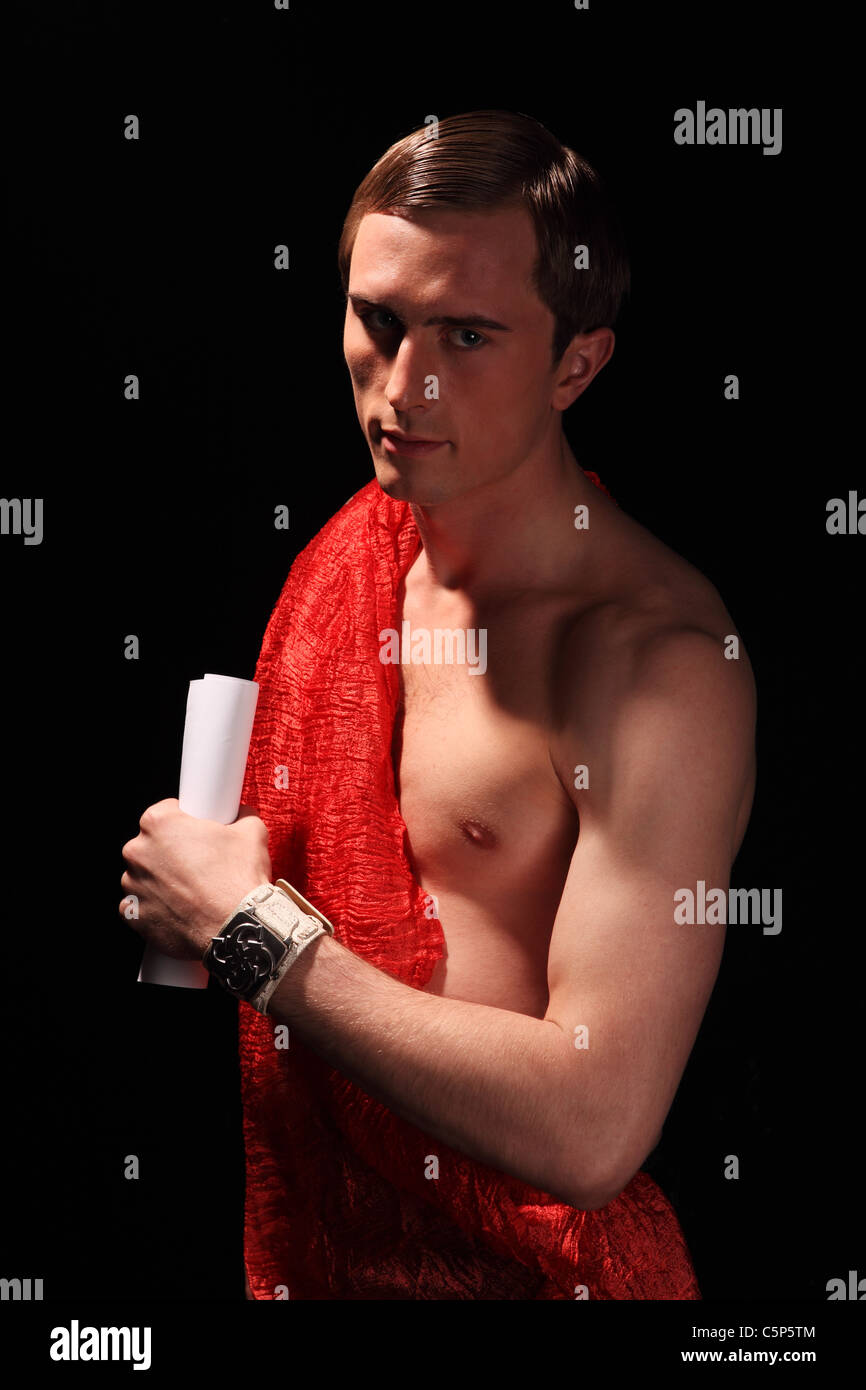 In white tunic and red robe hi-res stock photography and images - Alamy