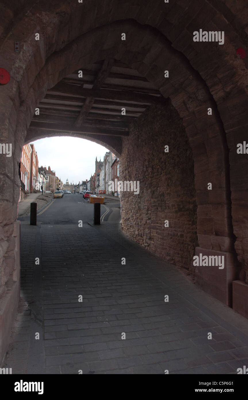 Ludlow Broad gate Broad Street Stock Photo - Alamy