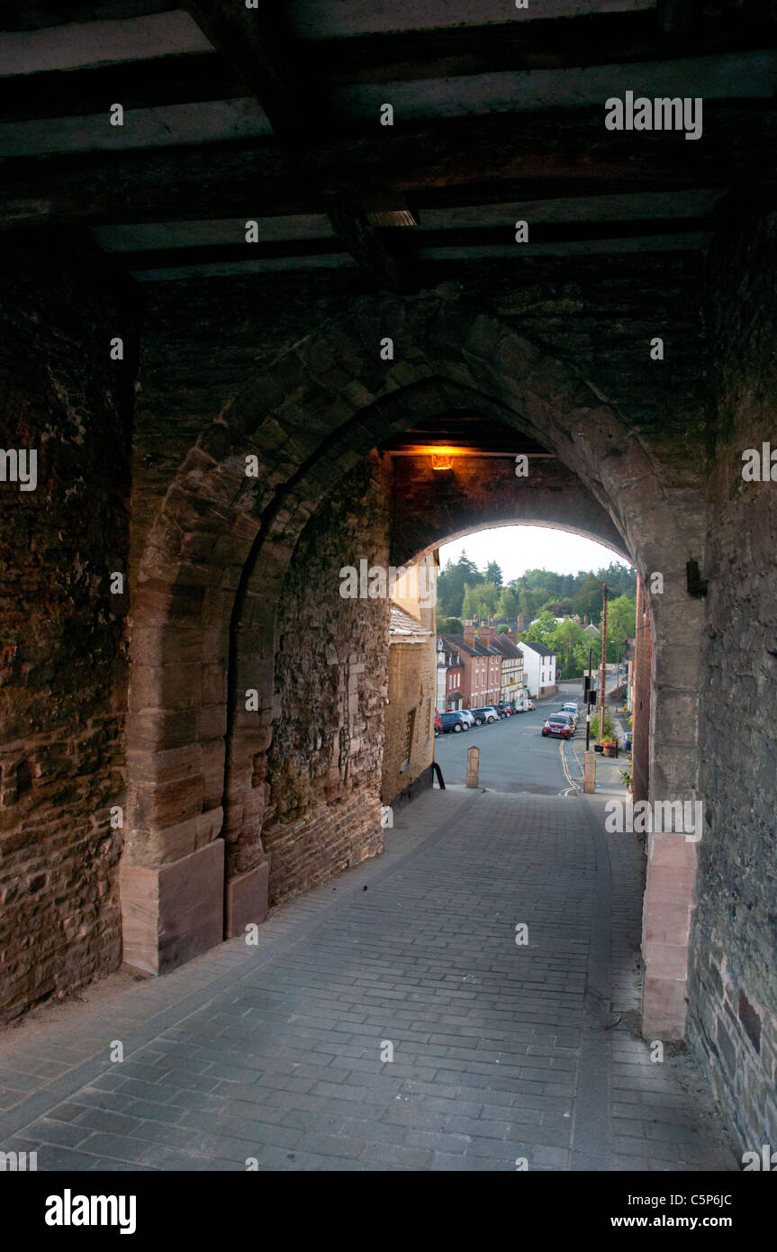 Ludlow Broad gate Broad Street Stock Photo - Alamy