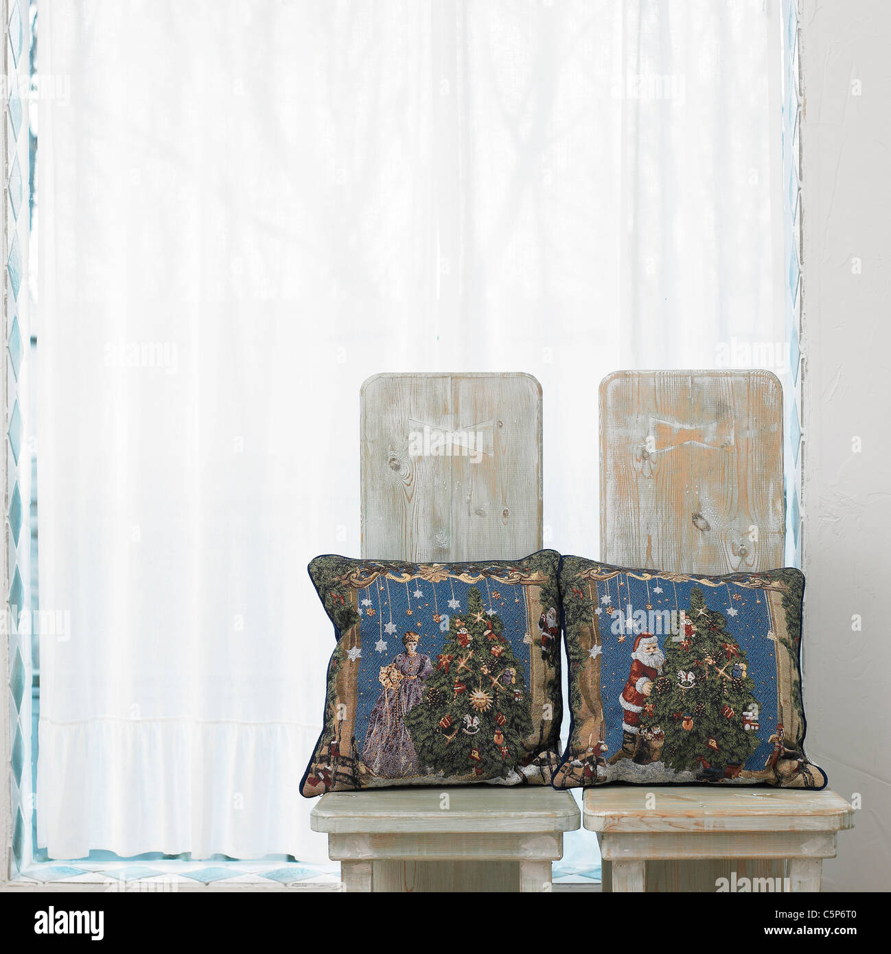 Two chairs in a row Stock Photo - Alamy