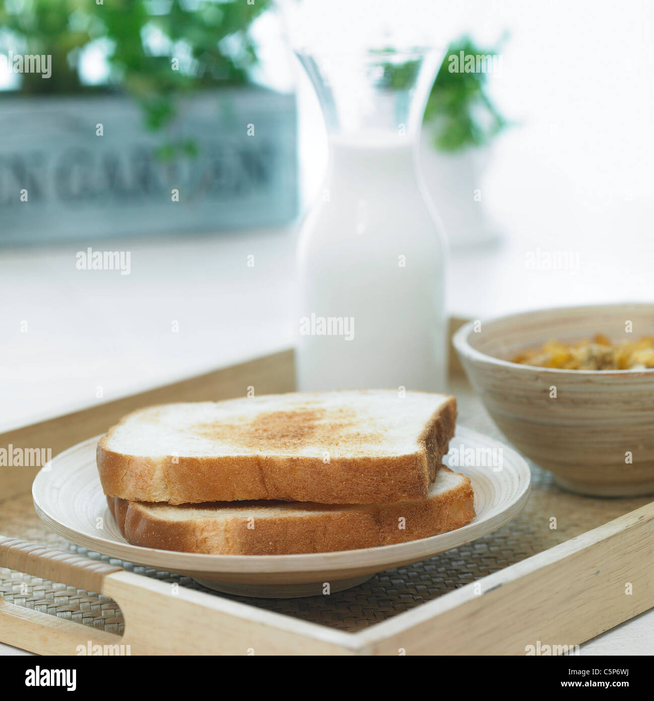 Foods on the tray Stock Photo - Alamy