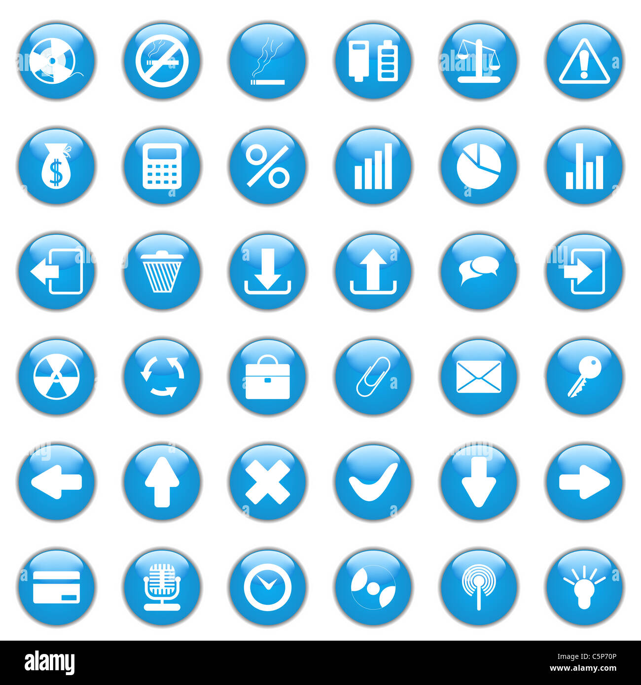 Vector collection of different music themes icons Stock Photo - Alamy