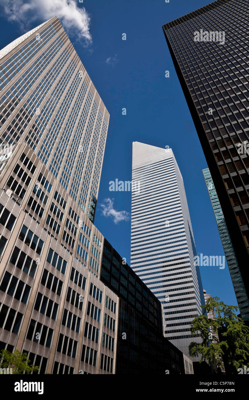 The Citigroup Center and Seagram Buildings, Midtown, NYC Stock Photo ...
