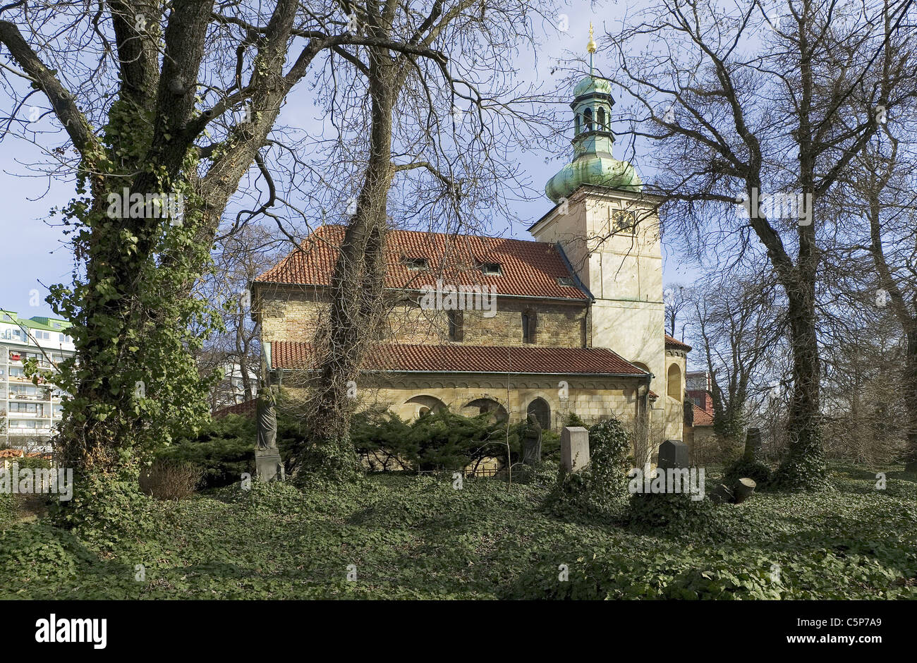 Romanesque basilica of St. Wenceslas in Prague - Prosek from 11th-12th ...