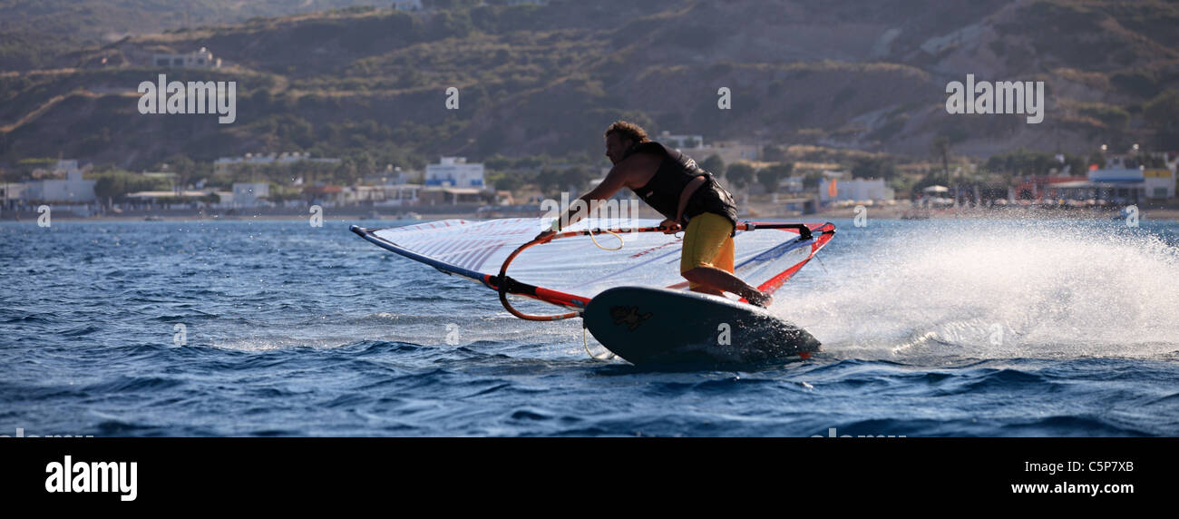 Windsurfer enjoying waves wind hi-res stock photography and images - Alamy