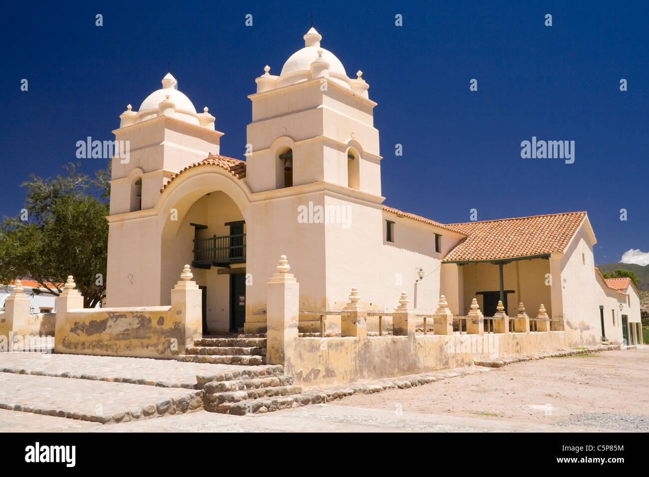 Colonial-style church in Molinos, Argentina, South America Stock Photo ...