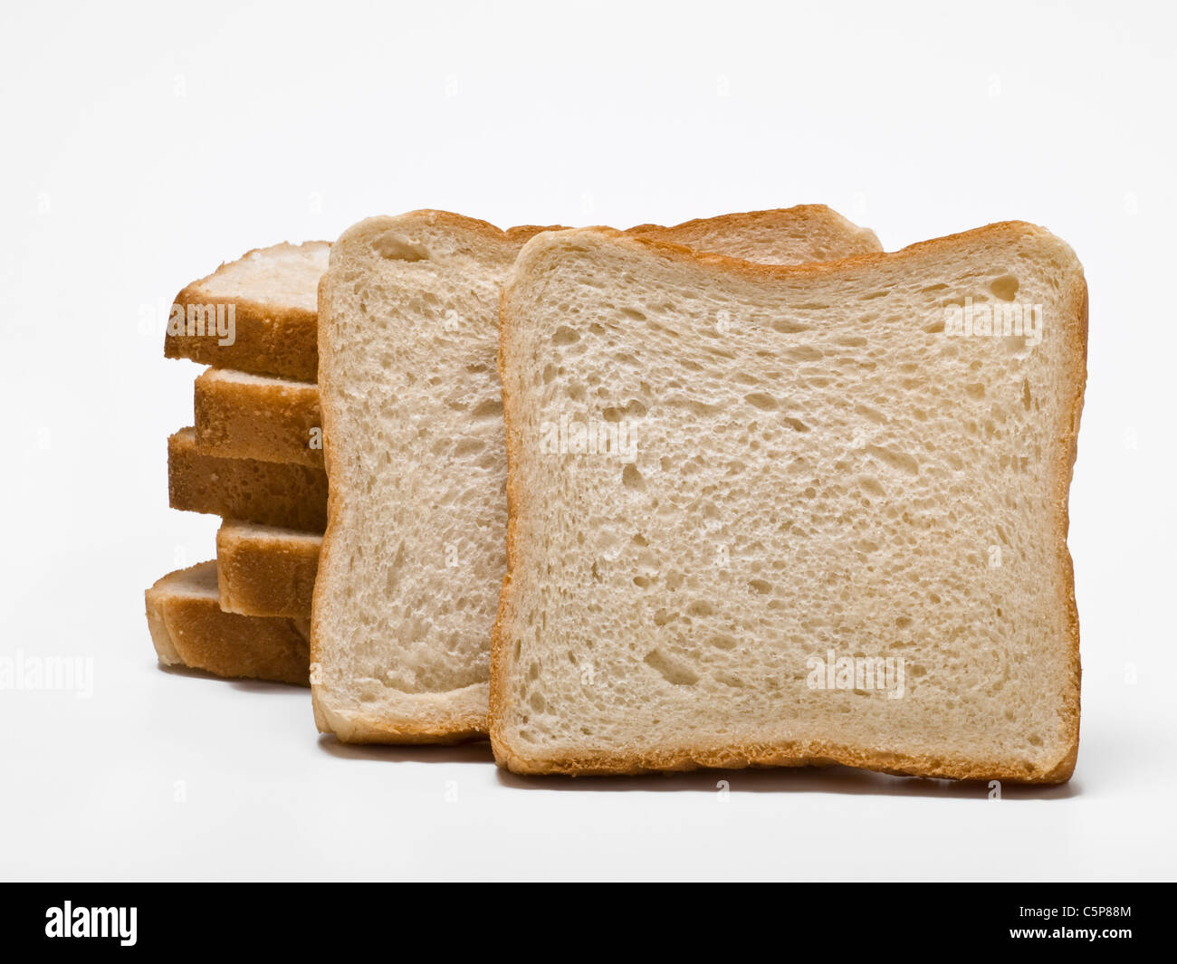 Detailansicht einiger Scheiben Toastbrot | Detail photo of sliced Toast ...