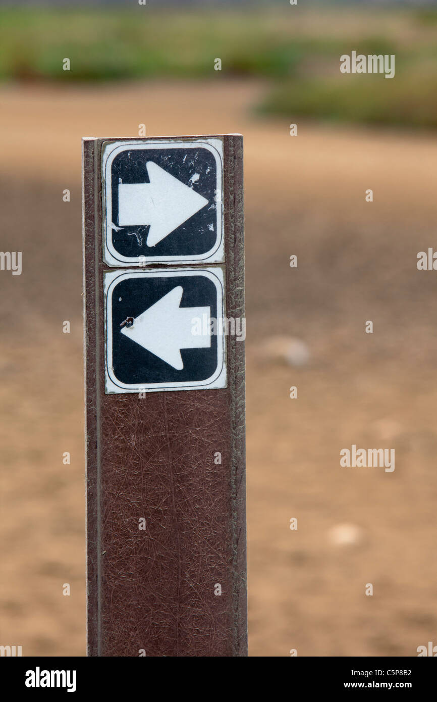 San Ysidro, California - Direction signs at Border Field State Park ...