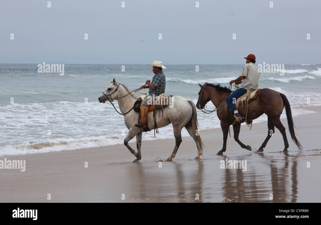 Horseback Riders on Beach at Border Field State Park Stock Photo - Alamy