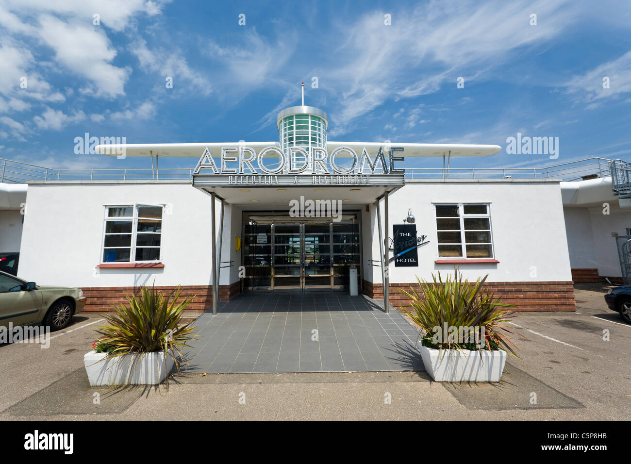 Art Deco style Aerodrome Reception and Restaurant, and The Aviator ...