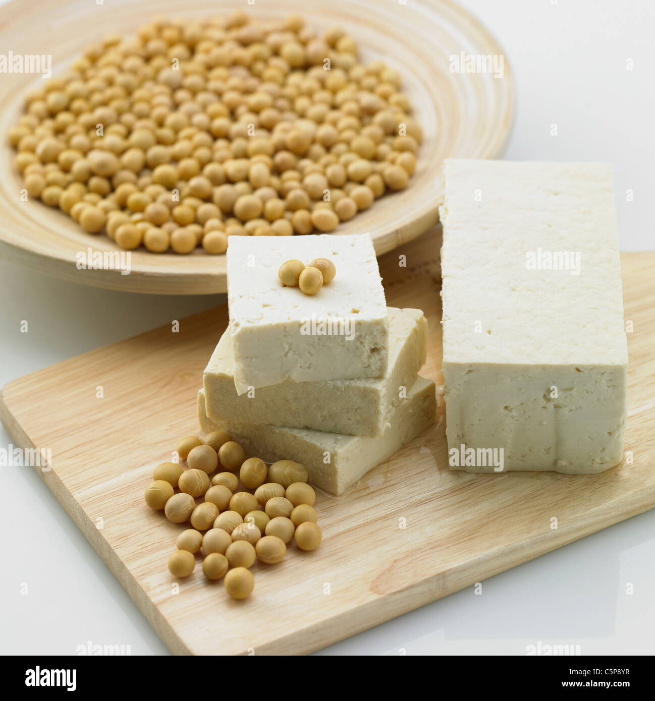 Tofu and beans Stock Photo - Alamy