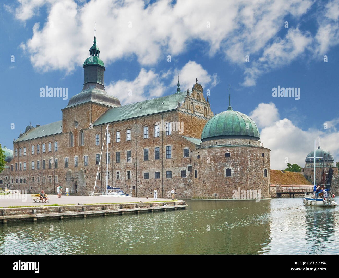 In 16th century build moated castle by raiser Gustav Wasa, Vadstena ...