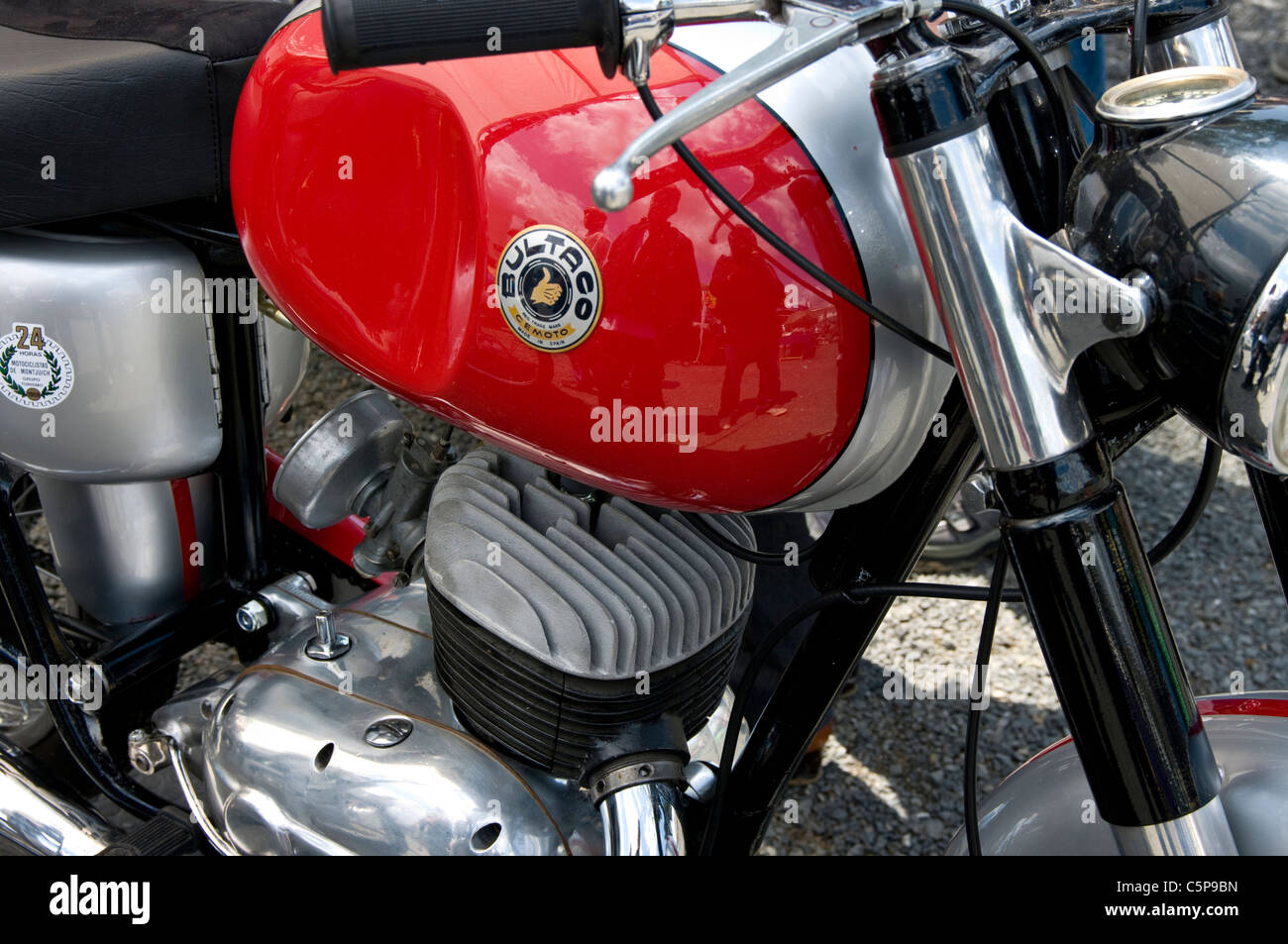 Ancient Bultaco motorcycle Stock Photo - Alamy