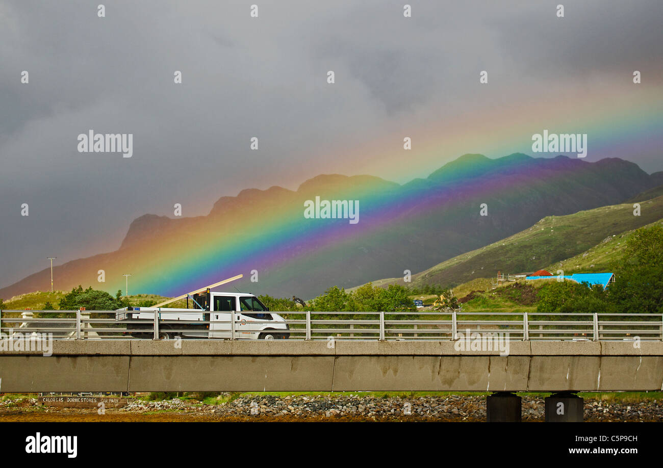 Rainbow bridge illuminated color hi-res stock photography and images ...