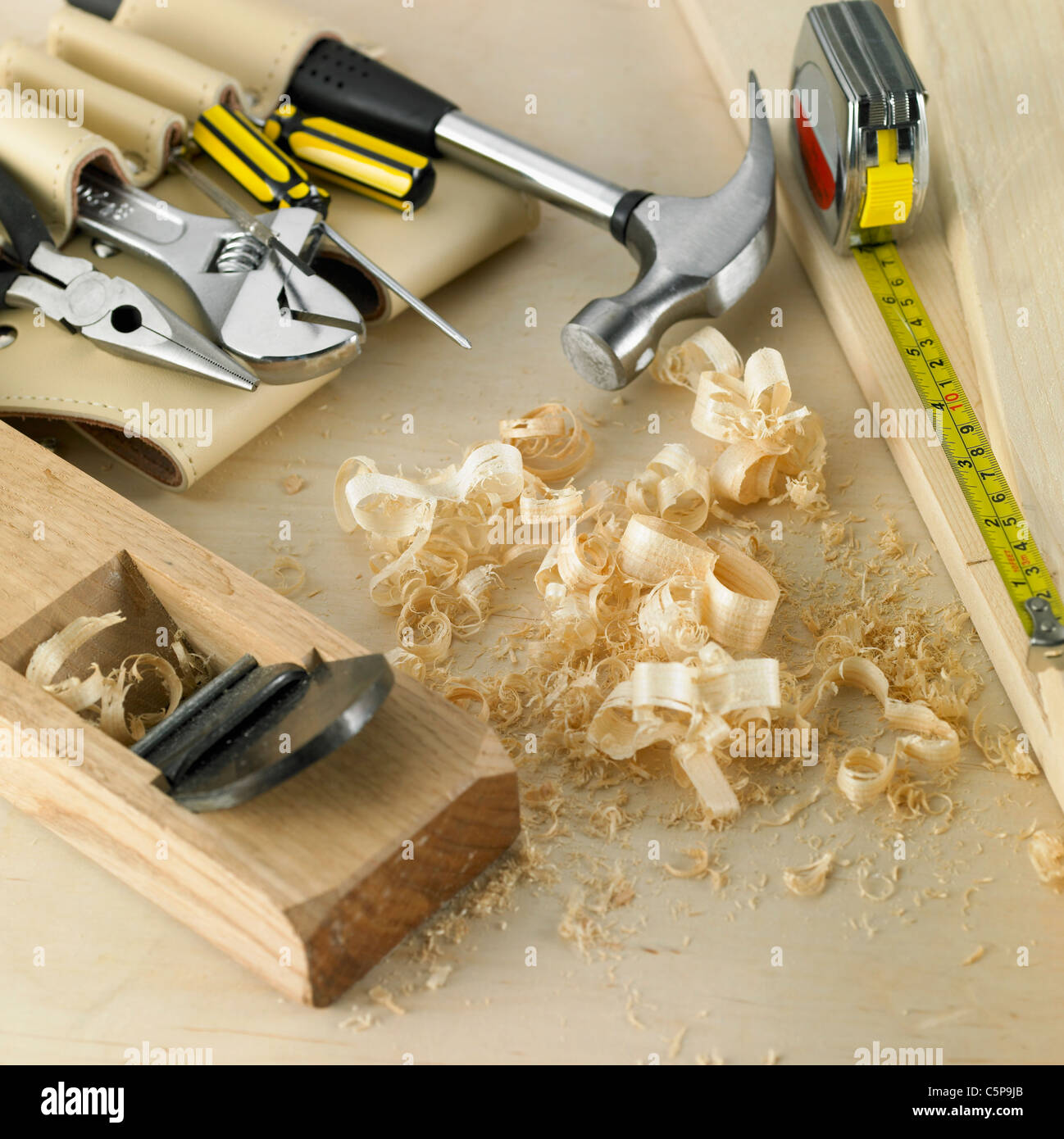Various woodworking tools Stock Photo - Alamy