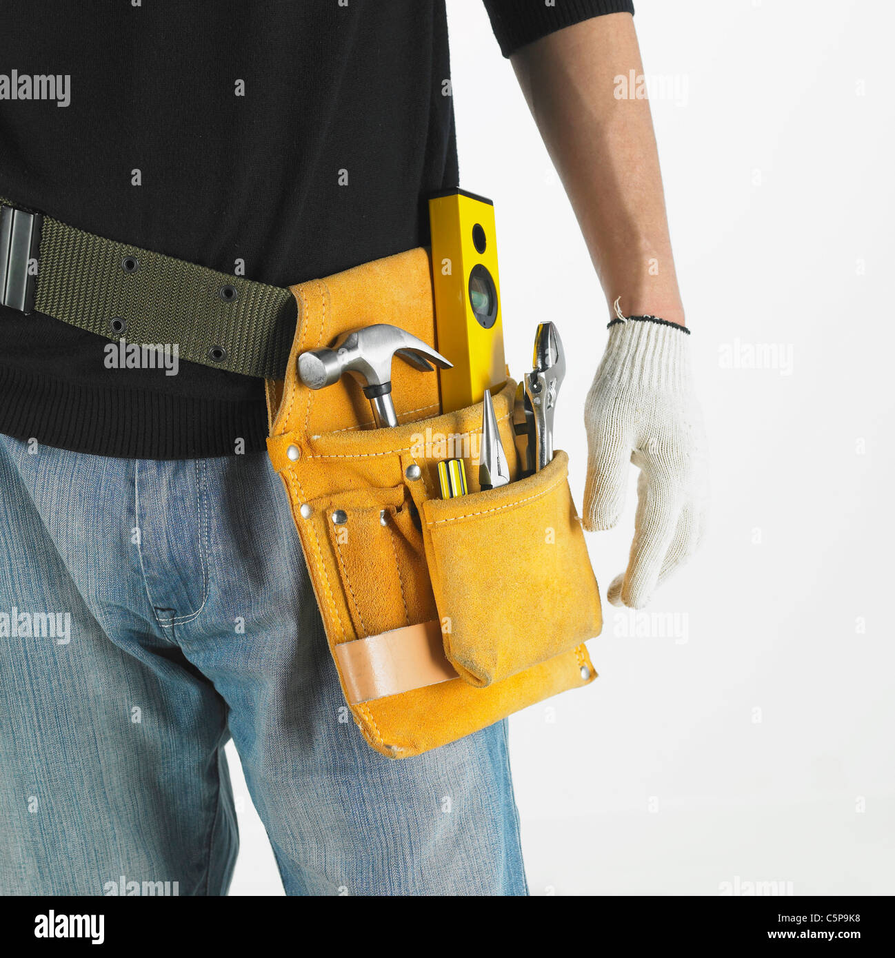A person with various tools Stock Photo - Alamy