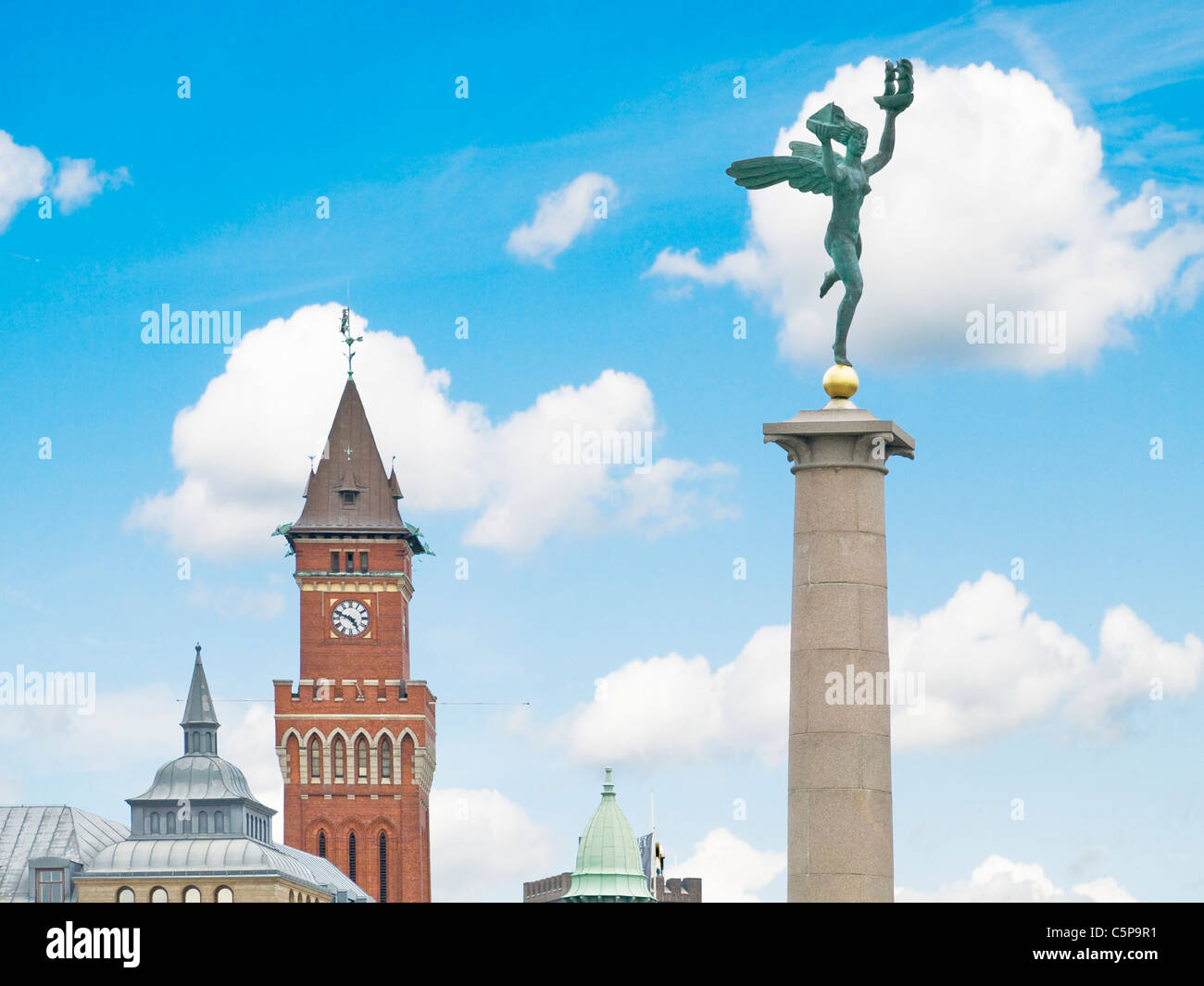 View from the Harbor to the 1897 built, Gothic guildhall and Sailors ...