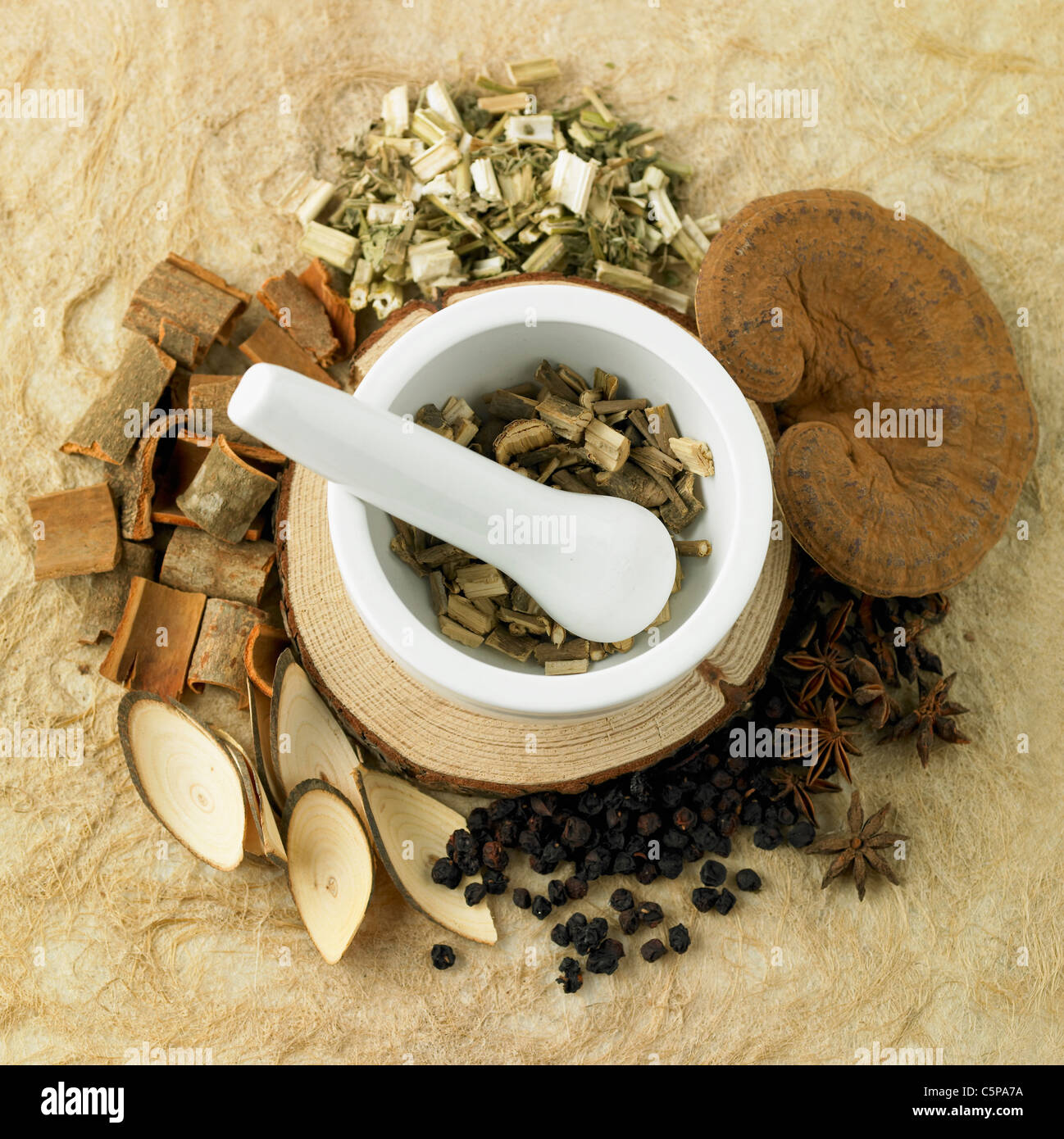 Mortar for dried herbs hi-res stock photography and images - Alamy
