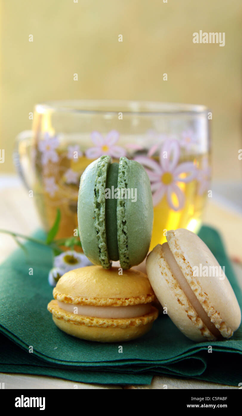 traditional french dessert colorful macarons Stock Photo - Alamy