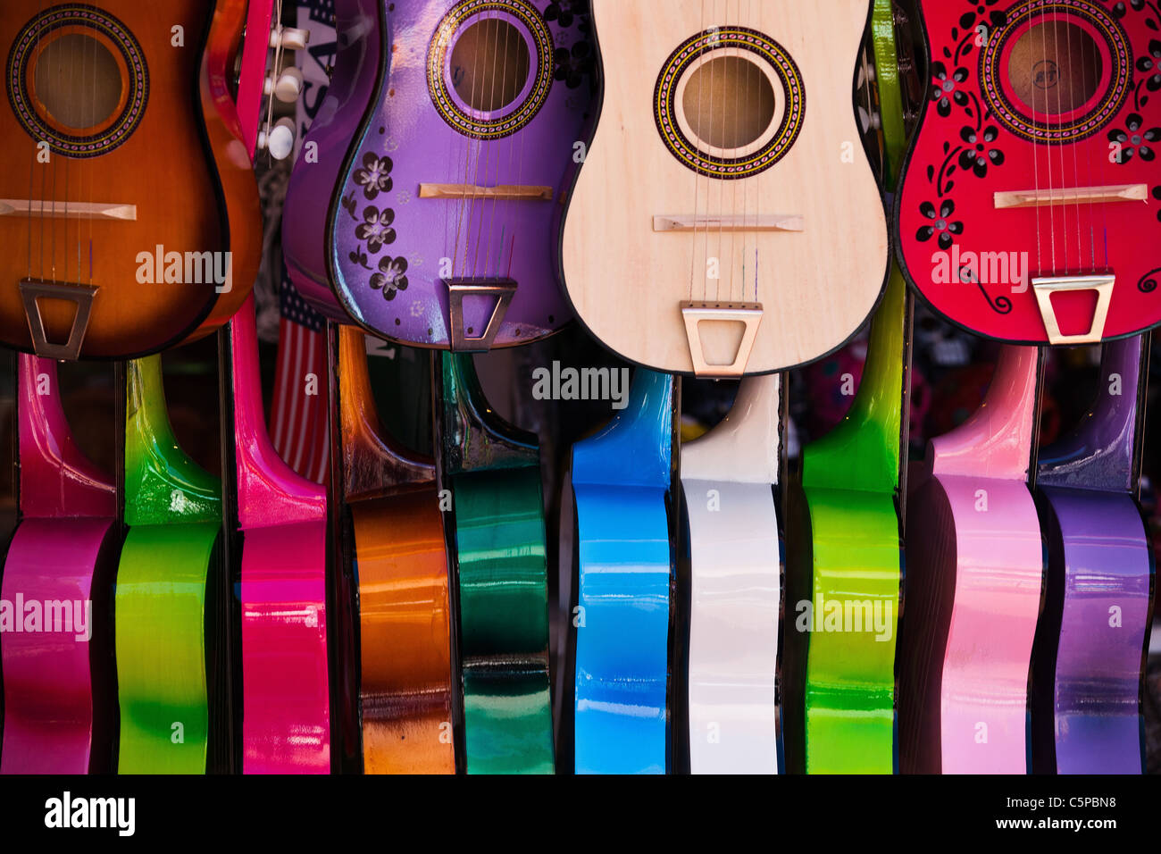 Set acoustic guitars Stock Photo - Alamy
