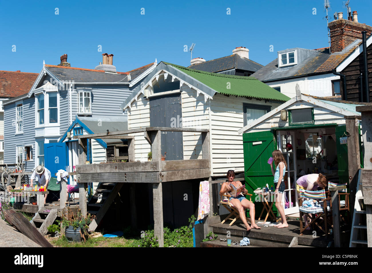 Beach huts at Whitstable in Kent, England, UK Stock Photo - Alamy