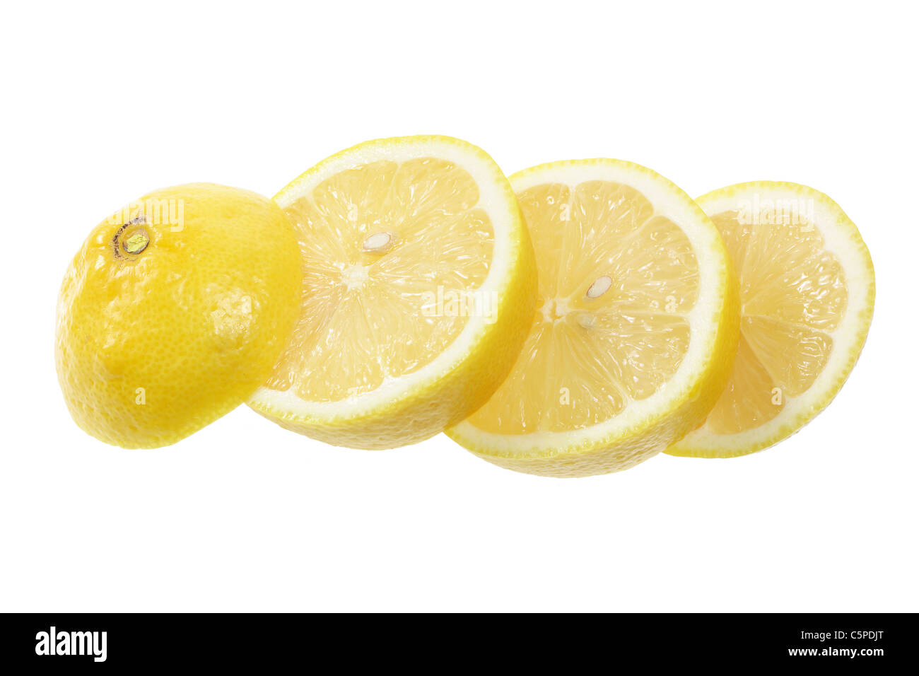 Lemon slices cutout hi-res stock photography and images - Alamy