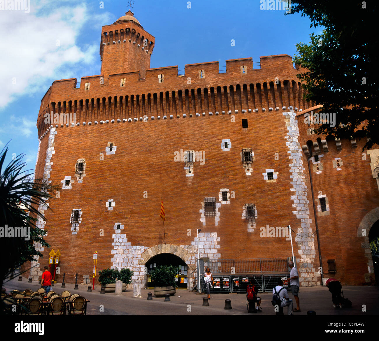 Perpignan France Languedoc-Roussillon Castillet Exterior Stock Photo ...