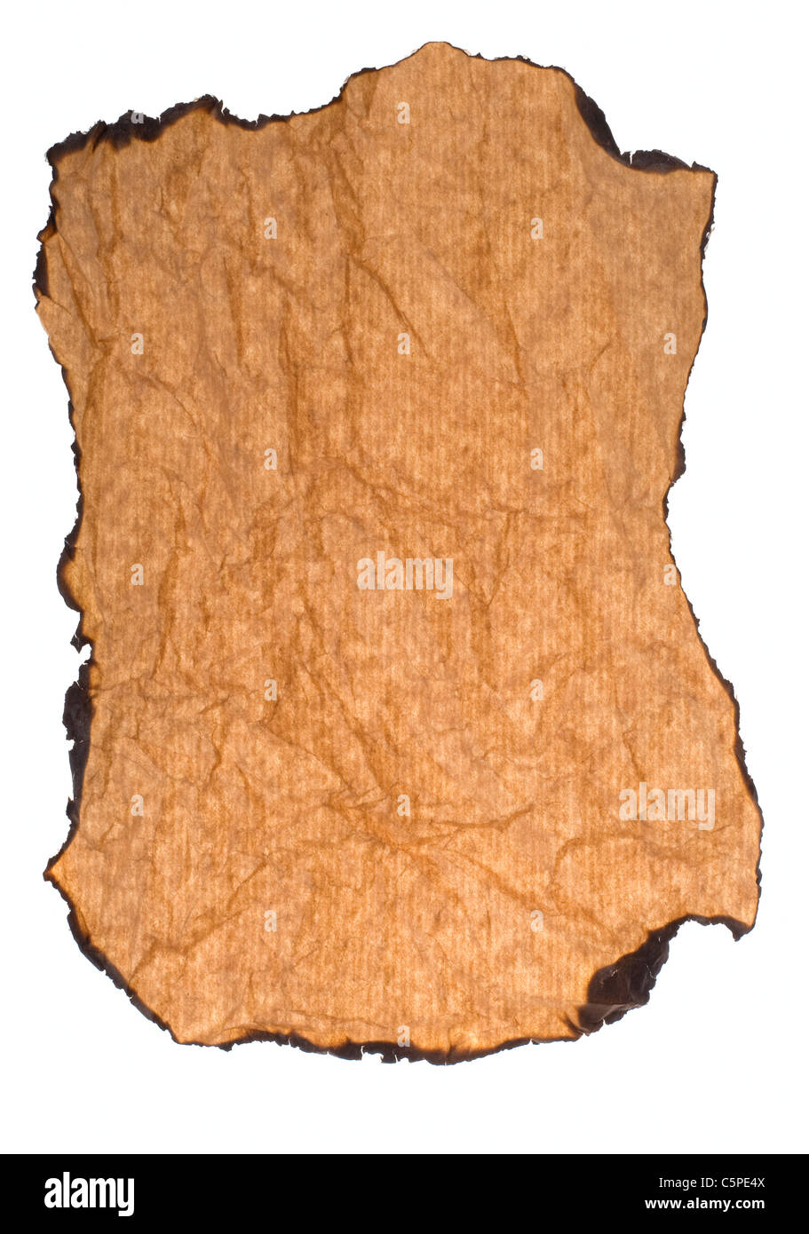 Paper burned old grunge Cut Out Stock Images & Pictures - Alamy