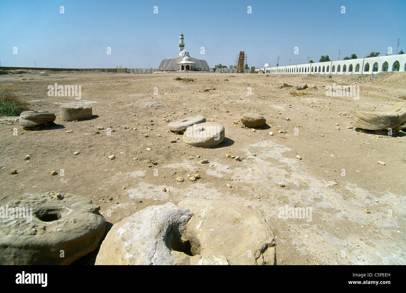 Basrah Iraq Ancient Site Of Al Ibn Talib Mosque Stone Rings With the ...