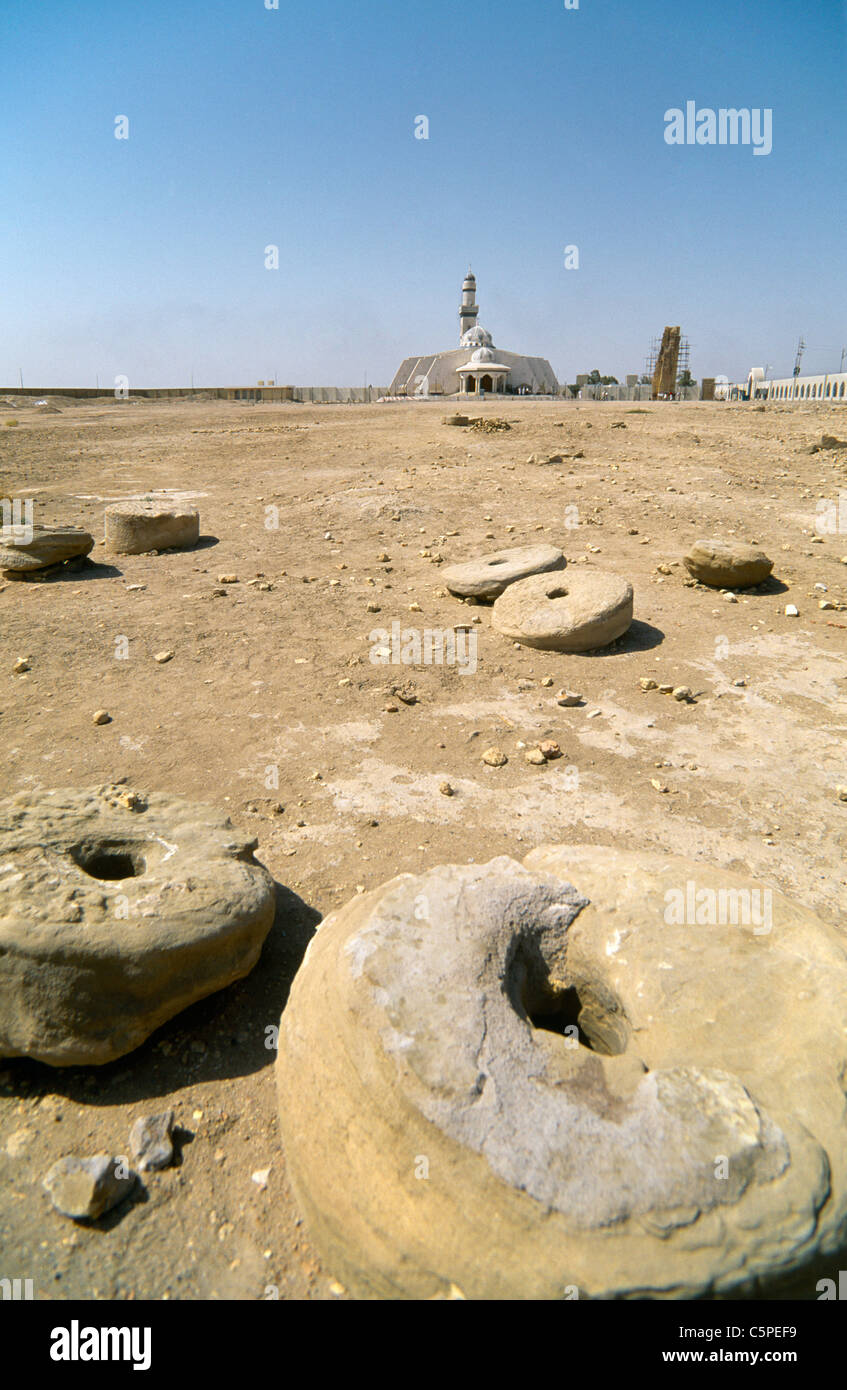 Basrah Iraq Ancient Site Of Al Ibn Talib Mosque Stone Rings With the ...