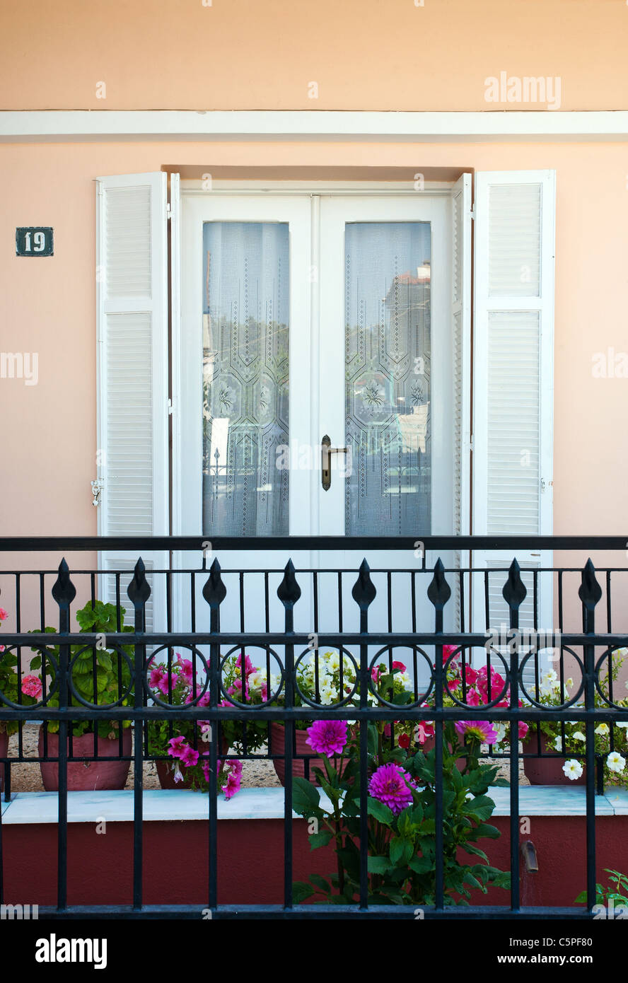Terrace in front house hi-res stock photography and images - Alamy
