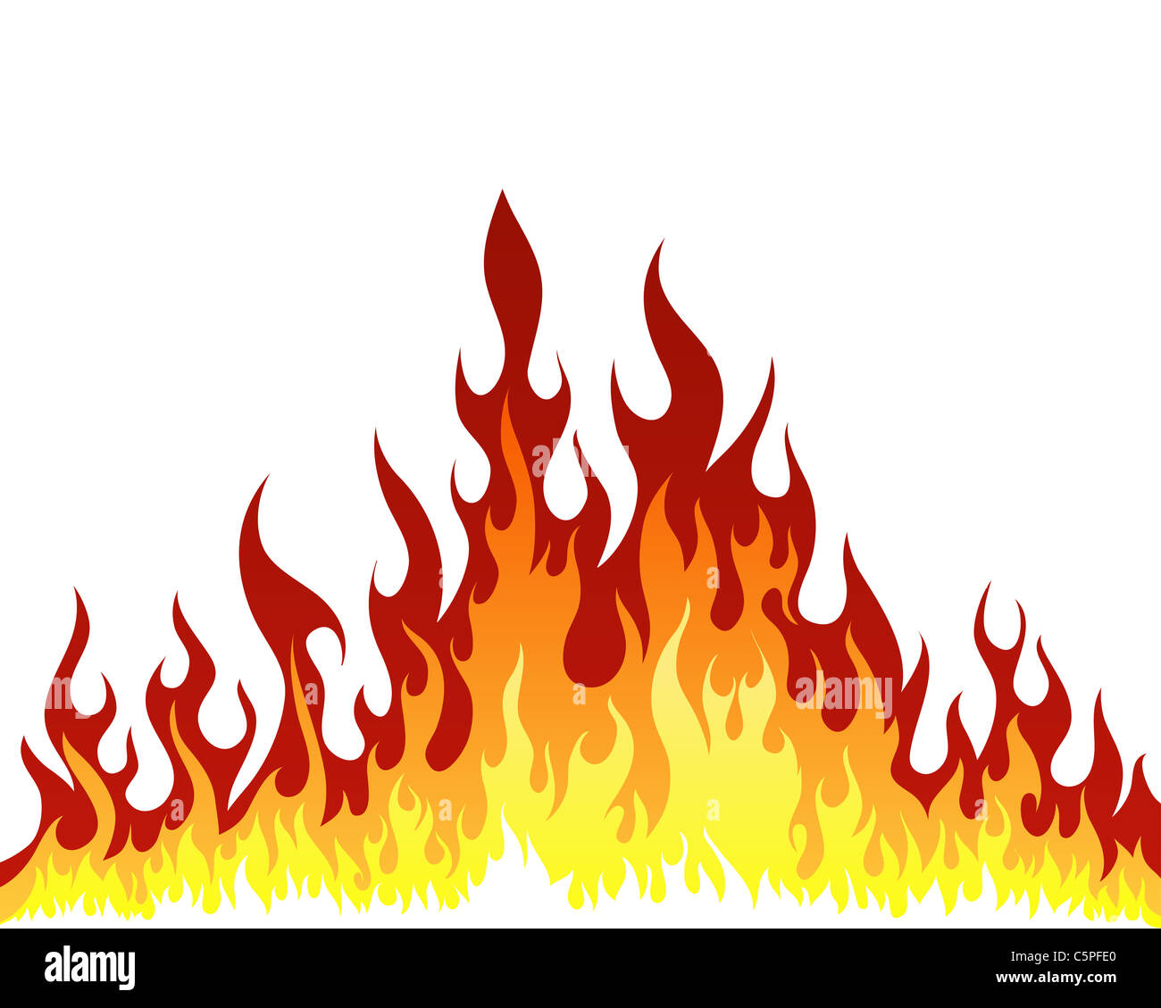 Inferno fire vector background for design use Stock Photo - Alamy