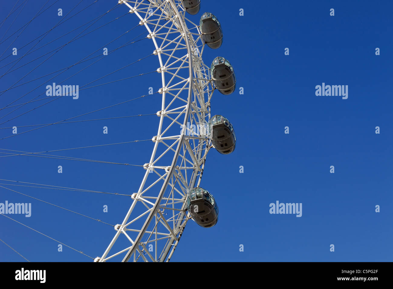 the london eye or millennium wheel in london Stock Photo - Alamy