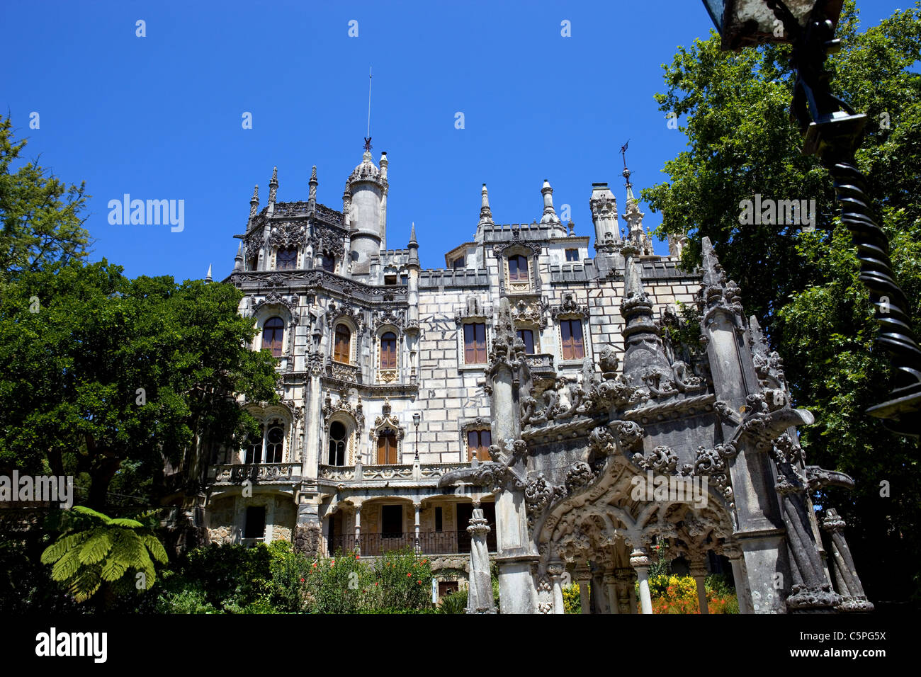 Quinta da Regaleira Palace in Sintra, Lisbon, Portugal Stock Photo - Alamy