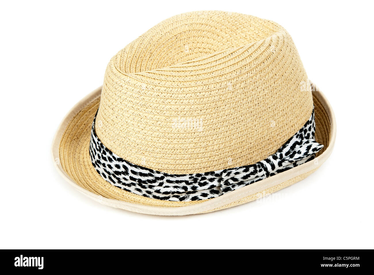straw hat isolated on white background Stock Photo - Alamy