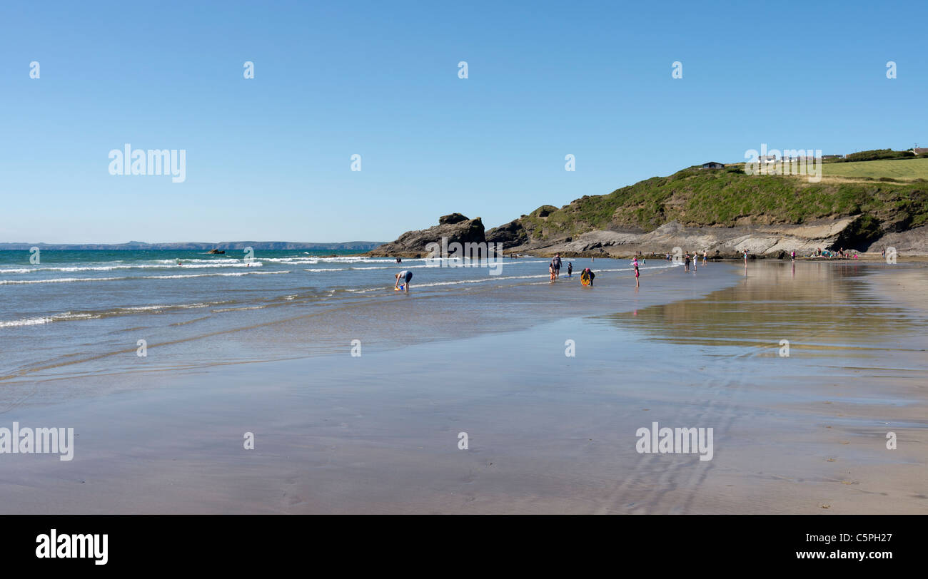 Broadhaven beach in Summer Stock Photo - Alamy