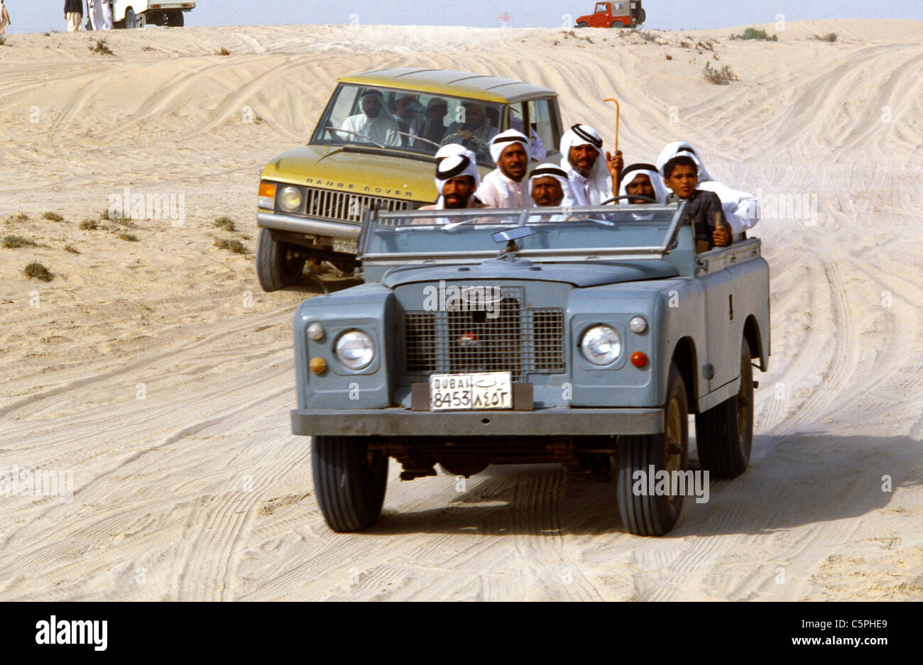 Dubai UAE 4 Wheel Drive On Sand Off Road Stock Photo - Alamy