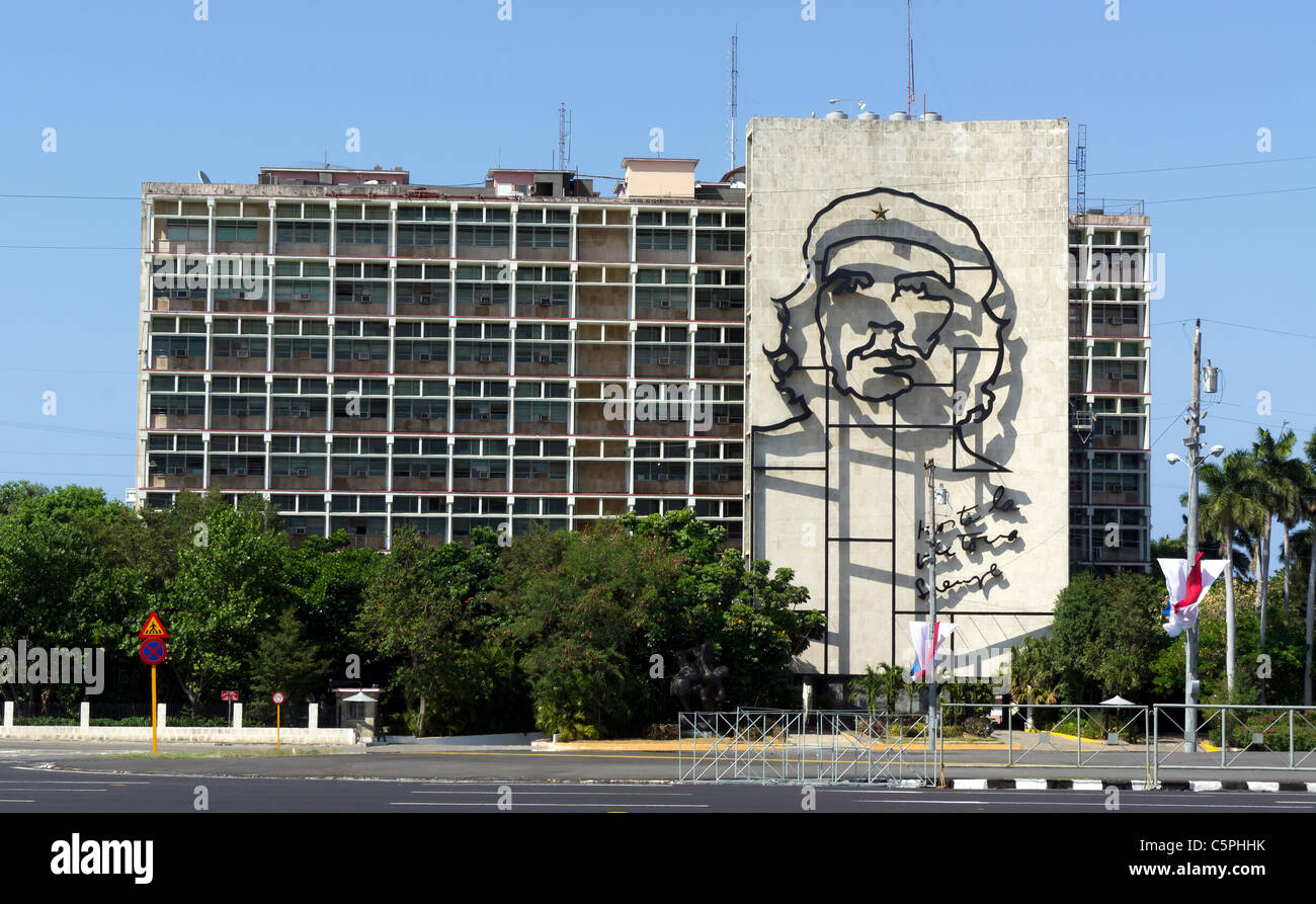 Ministry of Interior, Plaza de la Revolución, Havana, Cuba Stock Photo ...