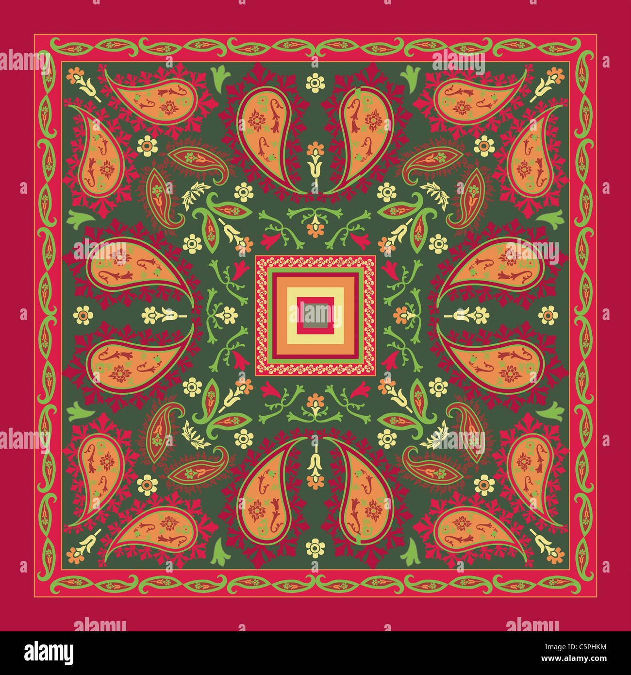 Colorful Bandana Design Stock Photo - Alamy