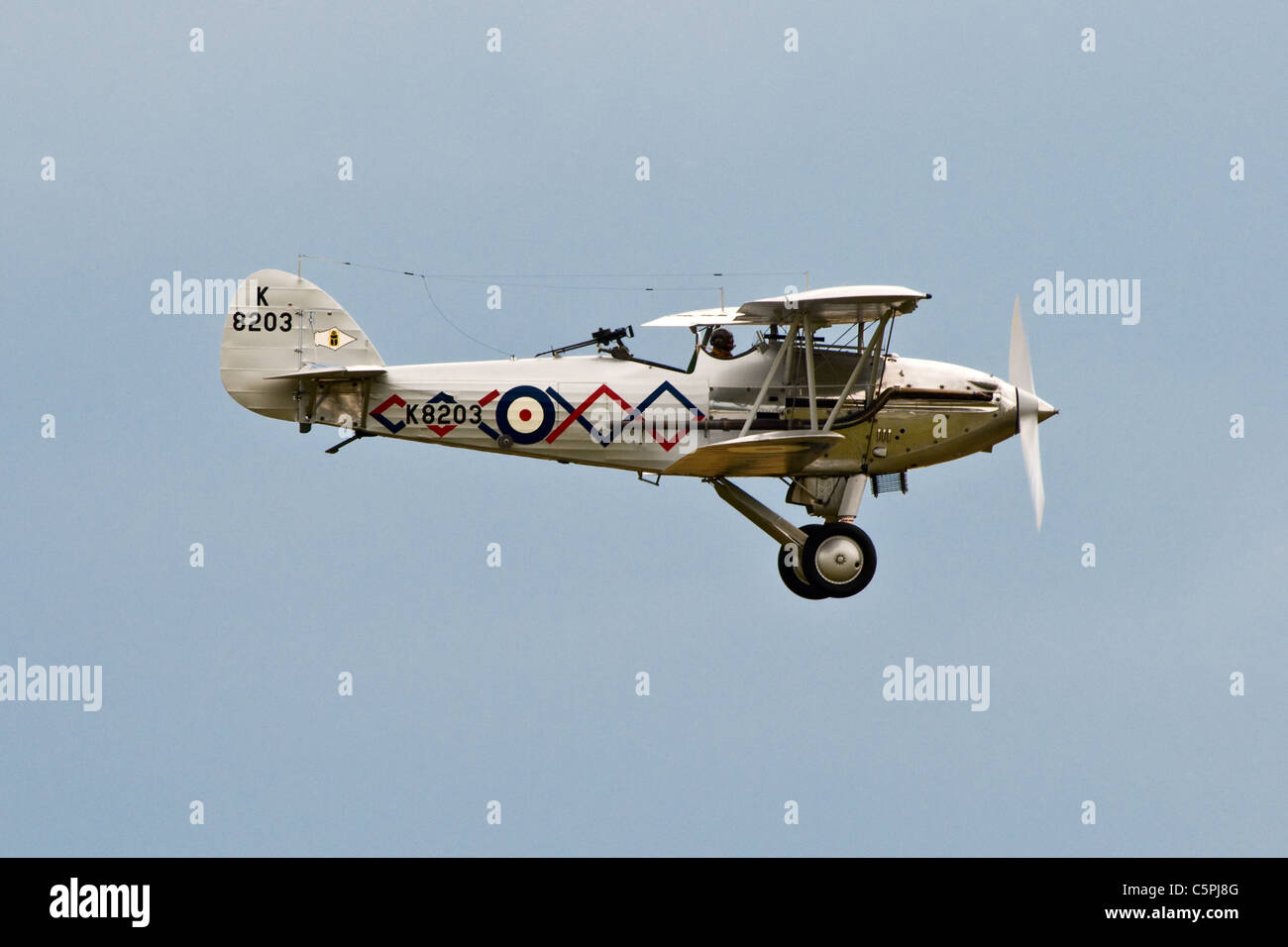 Vintage aircraft Demon two seater bi-plane Stock Photo - Alamy