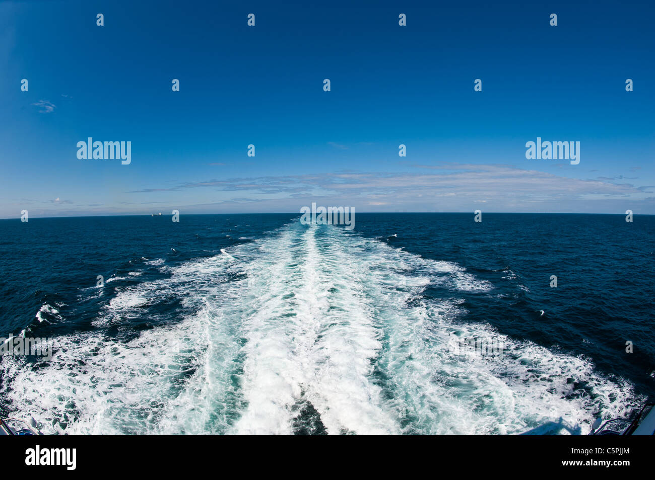 Looking astern from the Brittany Ferries MV Pont Aven Stock Photo - Alamy