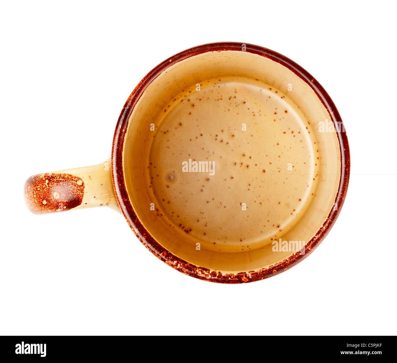 beige coffee mug isolated on white background Stock Photo - Alamy