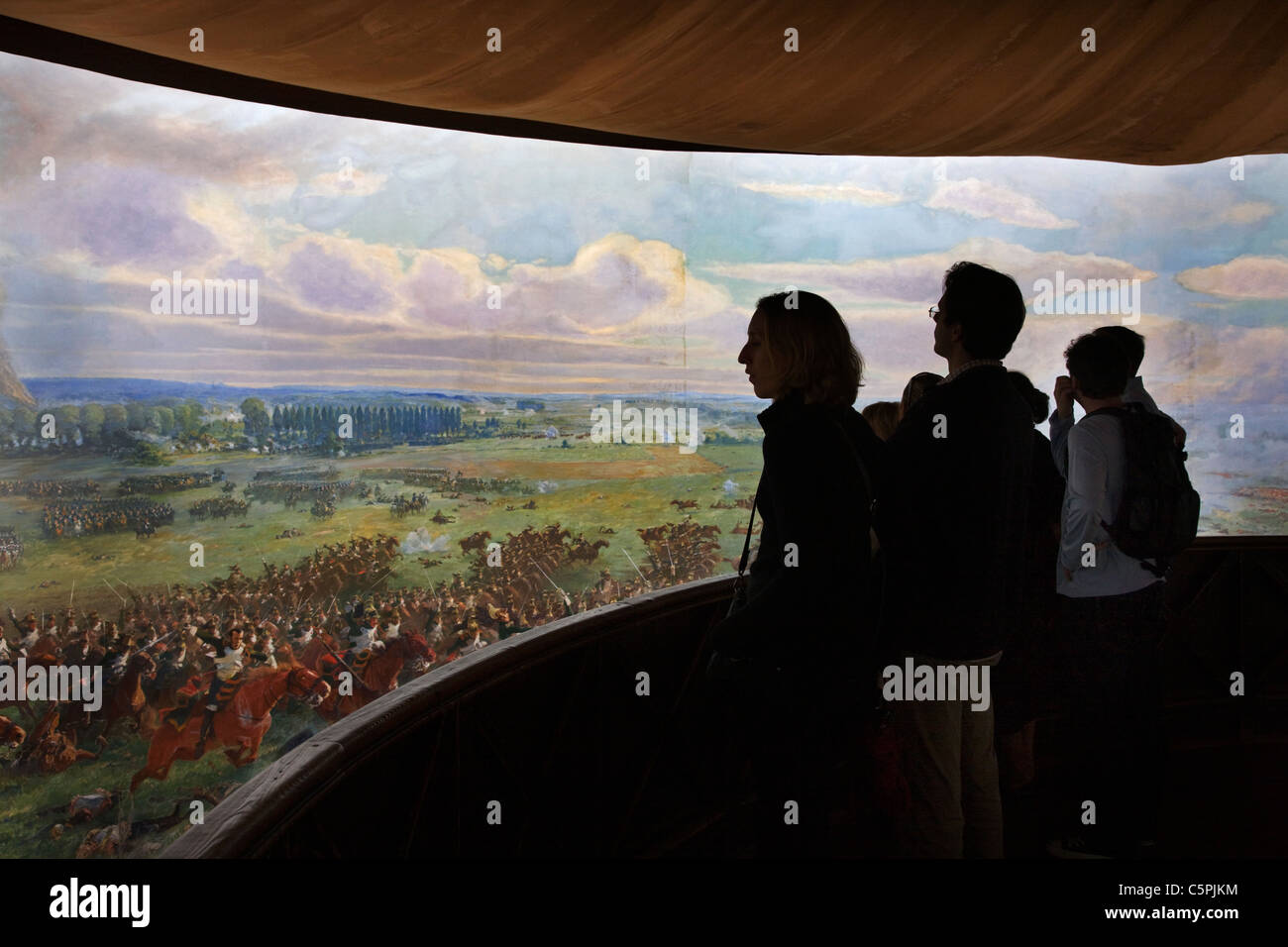 The Panorama, a huge 360° fresco of the battle of Waterloo at Braine l ...