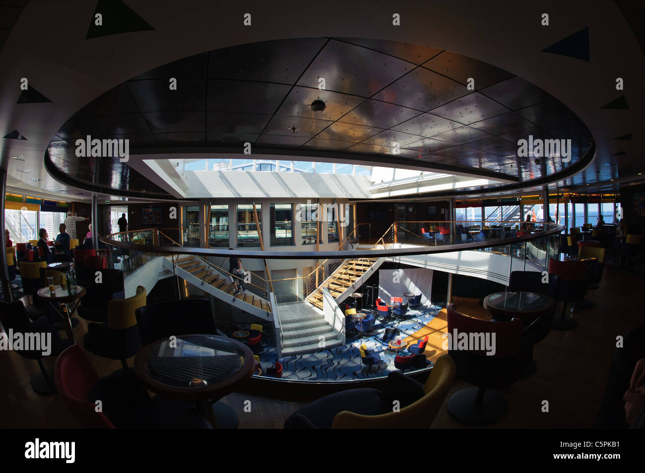 Main bar area in the Brittany Ferries mv Pont Aven Stock Photo - Alamy