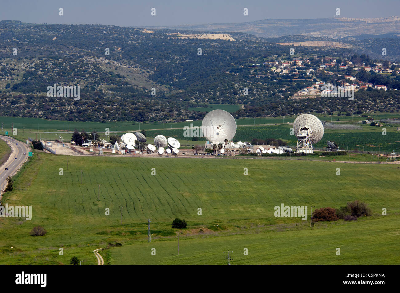 HaEla Valley Dish Farm Stock Photo - Alamy