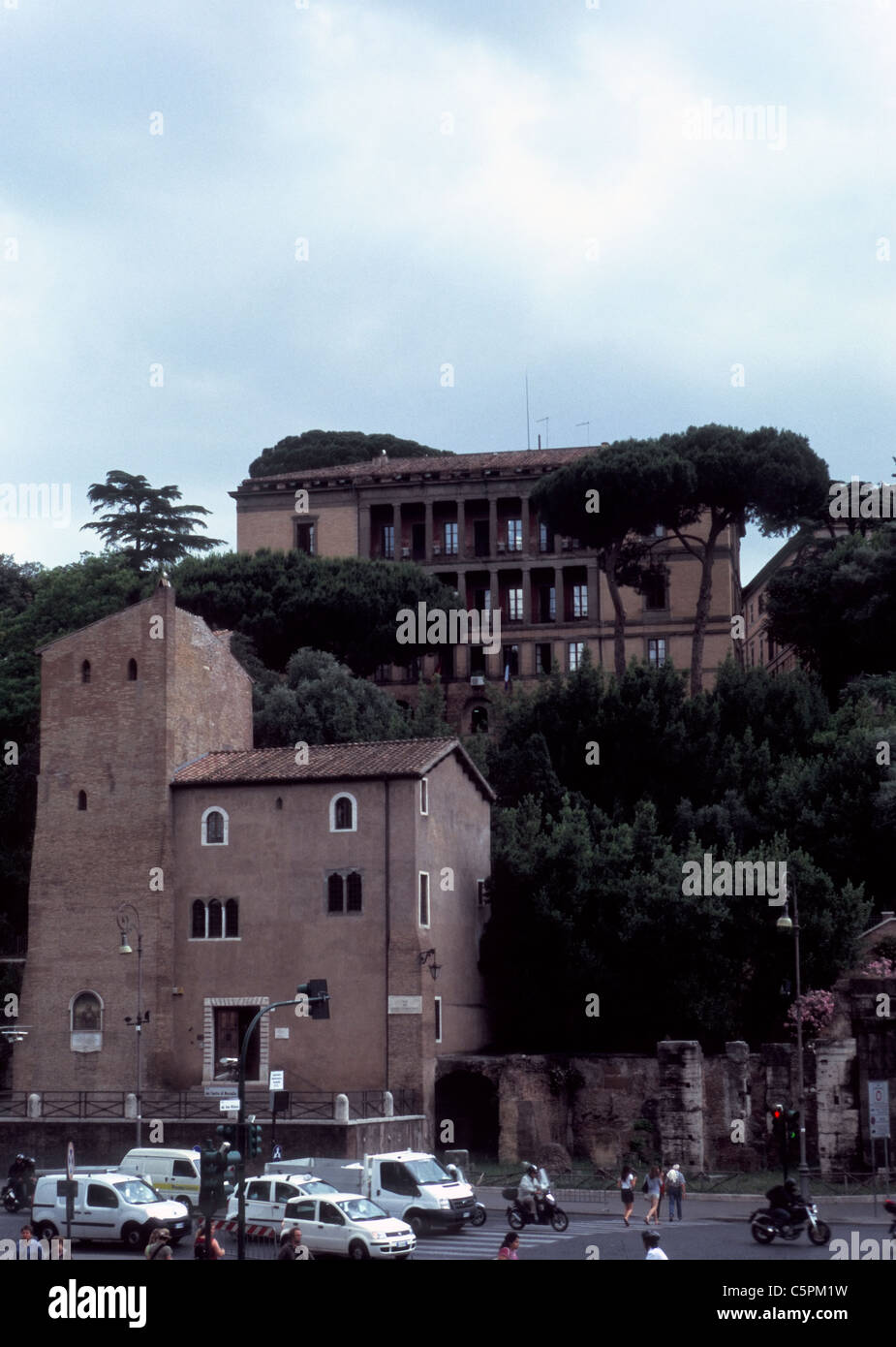 Foreshortening of the Capitol hill, Rome [...] Stock Photo - Alamy