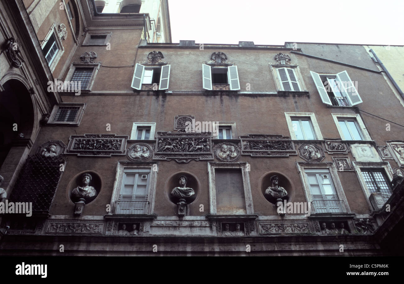 Palazzo Caetani, inner courtyard, Rome Stock Photo - Alamy