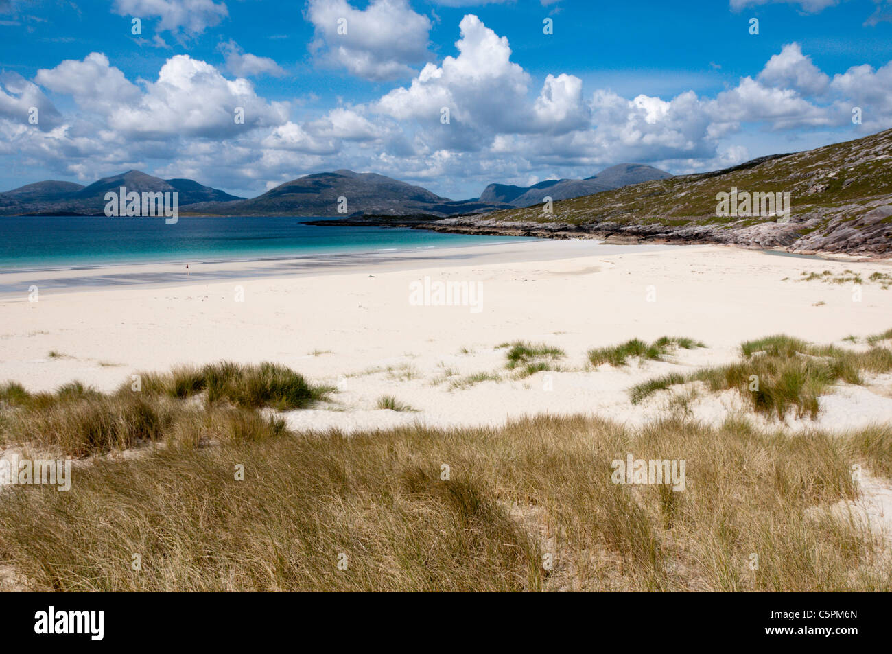 Luskentyre beach on South Harris in the Outer Hebrides Stock Photo - Alamy
