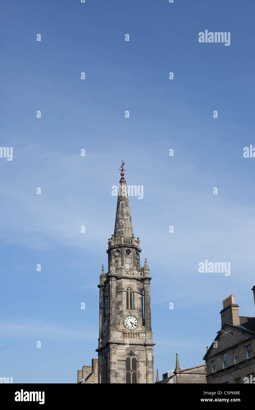 Tron Kirk clock tower, Royal Mile, Edinburgh, Scotland Stock Photo - Alamy